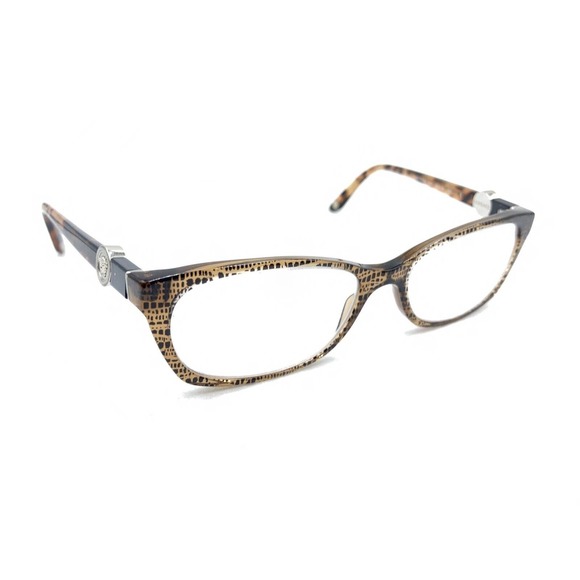 Versace | Accessories | Versace 364 991 Spotted Brown Black Cat Eye ...